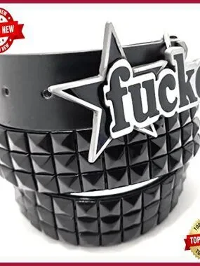 Accessories | Pyramid Studded Leather Belt With Removable Buckle Punk ...